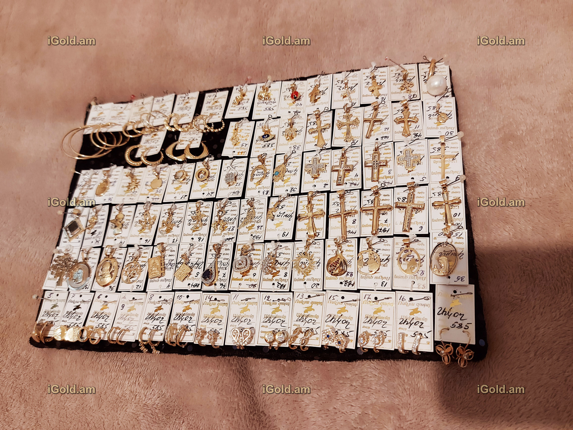 Կուլոններ։խաչեր։ականջօղեր - iGold.am